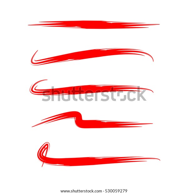 Red Brush Stroke Stock-Vektorgrafik (Lizenzfrei) 530059279