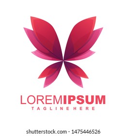 Red Butterfly Logo Design Vector Stock Vector (Royalty Free) 1475446526 ...