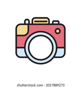 Red Camera Icon Vector Illustration Stock Vector (Royalty Free ...