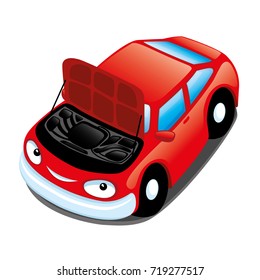 3d Rendering Cartoon Character Red Sad Stock Illustration 48413731 ...