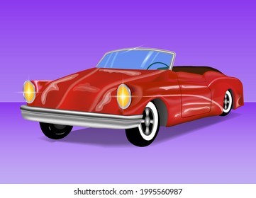 Red Car Vector Graphics Eps10 Stock Vector (Royalty Free) 1995560987 ...