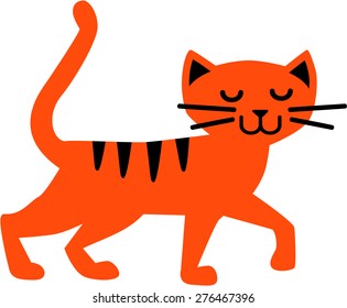 Red Cartoon Cat Stock Vector (Royalty Free) 276467396 | Shutterstock