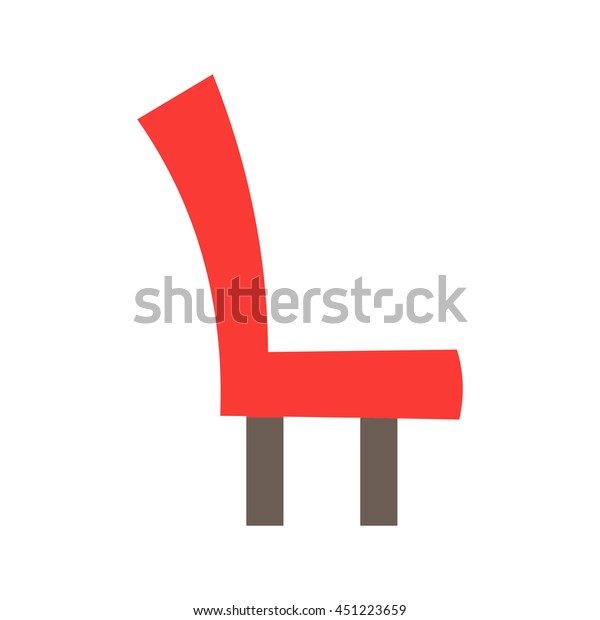 Red Chair Icon Stock Vector (Royalty Free) 451223659 | Shutterstock