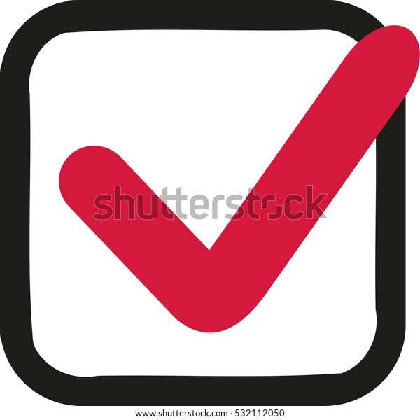 Red Check Black Box Stock Vector (Royalty Free) 532112050 | Shutterstock
