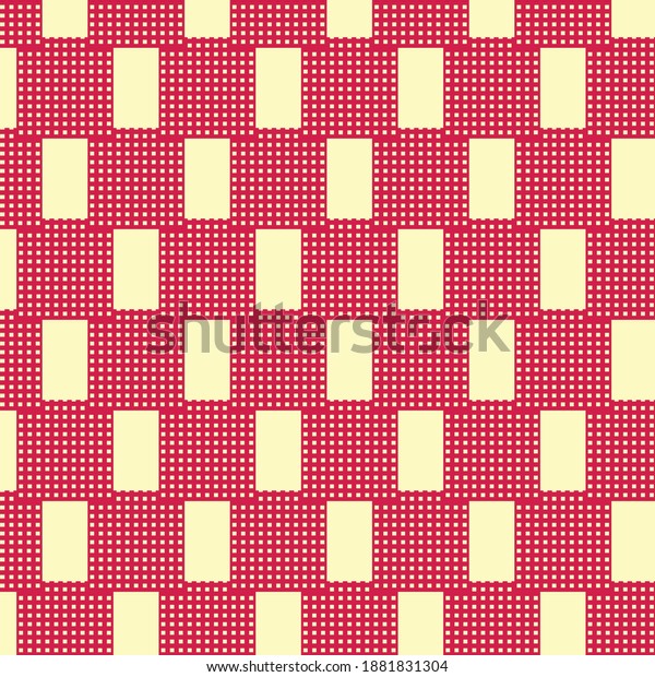 Red Check Box Half White Background Stock Vector Royalty Free