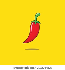 Red Chili Pepper Cartoon Vector Icon Stock Vector (Royalty Free ...