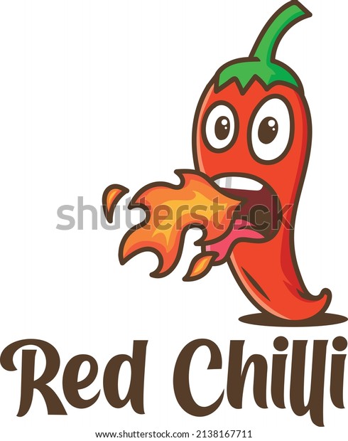 Red Chilli Mascot Logo Made By Stock Vector (Royalty Free) 2138167711 ...