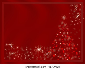 Red Christmas Frame Vector Illustration Stock Vector (Royalty Free ...