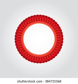Red Circle Art Vector Stock Vector (Royalty Free) 384725368 | Shutterstock