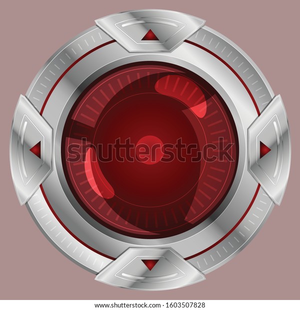 Red Circle Graphic Modern Beautiful Used Stock Vector (Royalty Free ...