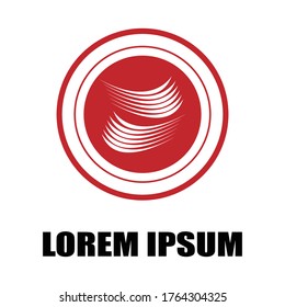 Red Circle Logo Design On White: เวกเตอร์สต็อก (ปลอดค่าลิขสิทธิ์ ...