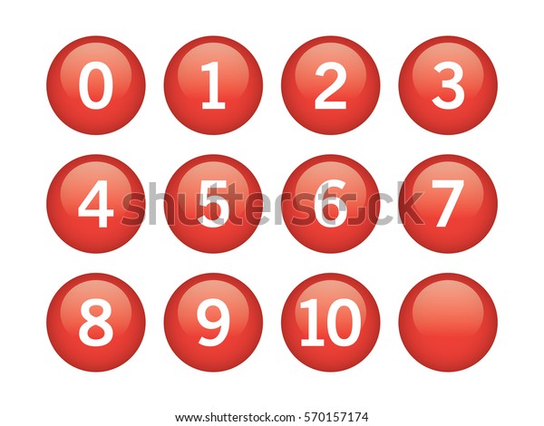 81.910 Red Circle Number Bilder, Stockfotos und Vektorgrafiken ...