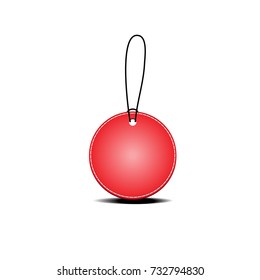 Red Circle Price Tag Vector Design Stock Vector (Royalty Free) 732794830