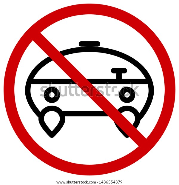 Red Circle Prohibition Signs No Parking Stock Vector (Royalty Free ...