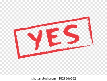 Red Clearly Yes Word Red Square Stock Vector (Royalty Free) 1829366582 ...