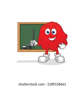 Red Cloth Teacher Vector Cartoon Character Stock Vector (Royalty Free ...
