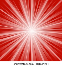 Red Color Burst Background Vector Illustration Stock Vector (Royalty ...
