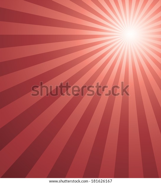 Red Color Burst Background Vector Illustration Stock Vector (Royalty ...