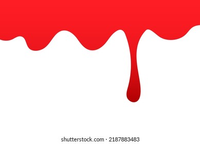 Red Color Drop On Isolated White Stock Vector (Royalty Free) 2187883483 ...