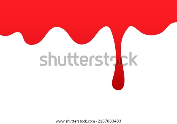 Red Color Drop On Isolated White Stock Vector (Royalty Free) 2187883483 ...
