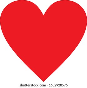 Red Color Heart Pattern On White Stock Vector (Royalty Free) 1632928576 ...
