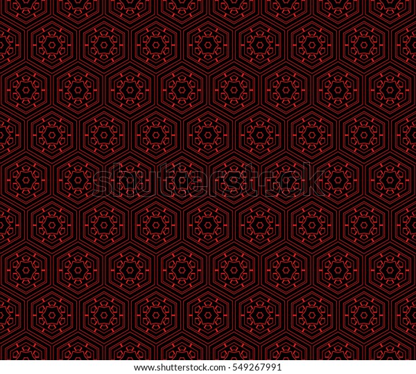 Red Color Hexagon Design Your Ideas Stock Vector (Royalty Free ...