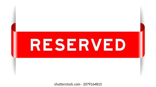 Red Color Inserted Label Banner Word Stock Vector (Royalty Free ...