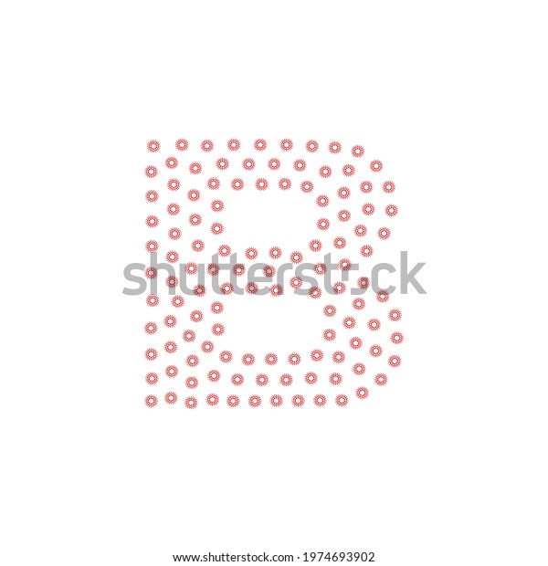 Red Color Letter B Vector Design Stock Vector (Royalty Free) 1974693902 ...