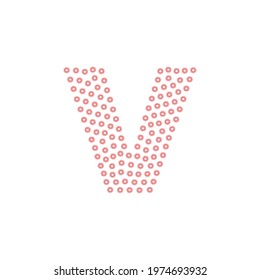 Red Color Letter V Vector Design Stock Vector (Royalty Free) 1974693932 ...