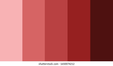 Red Color Palette Vector Illustration Stock Vector (Royalty Free ...