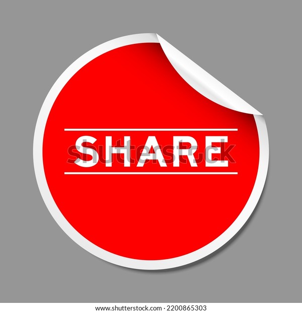 Red Color Peel Sticker Label Word Stock Vector (Royalty Free ...