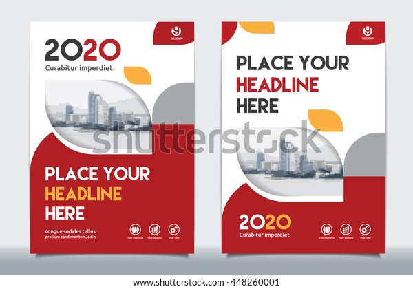 Red Color Scheme City Background Business Stock Vector (Royalty Free ...