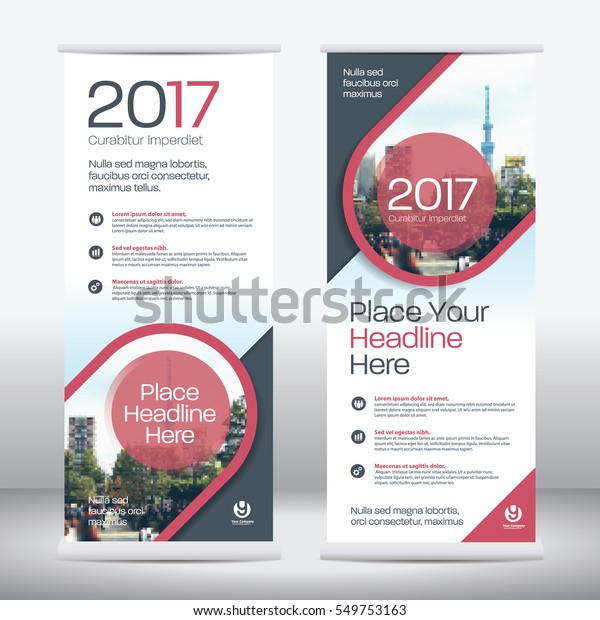 Red Color Scheme City Background Business Stock Vector (Royalty Free ...