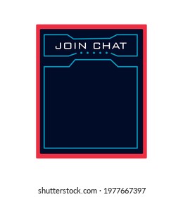 Red Color Streaming Square Template Stock Vector (Royalty Free ...
