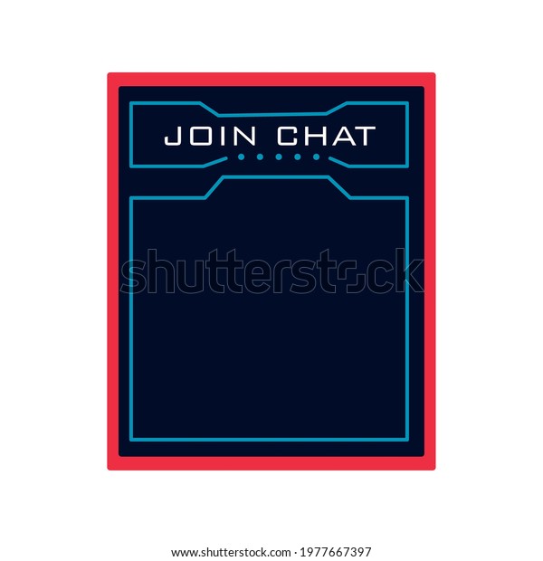 Red Color Streaming Square Template Stock Vector (Royalty Free ...