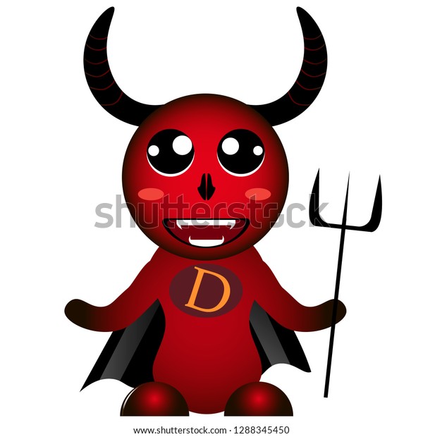 Red Colorful Devil Diablo Monster Mutant Stock Vector (Royalty Free ...