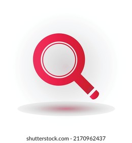 Red Colour Search Bar Icon Stock Vector (Royalty Free) 2170962437 ...