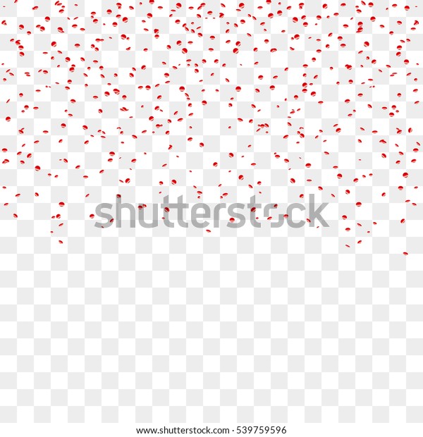 Red Confetti Celebration Isolated On Transparent: เวกเตอร์สต็อก (ปลอด ...