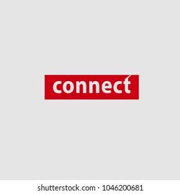 Red Connect Logo Stock Vector (Royalty Free) 1046200681 | Shutterstock