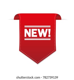 Red Corner New Labels Vector Stock Vector (Royalty Free) 782739139 ...