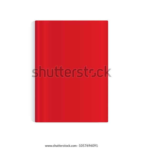 Red Cover Book Vector Illustration Blank Stock Vector (Royalty Free ...