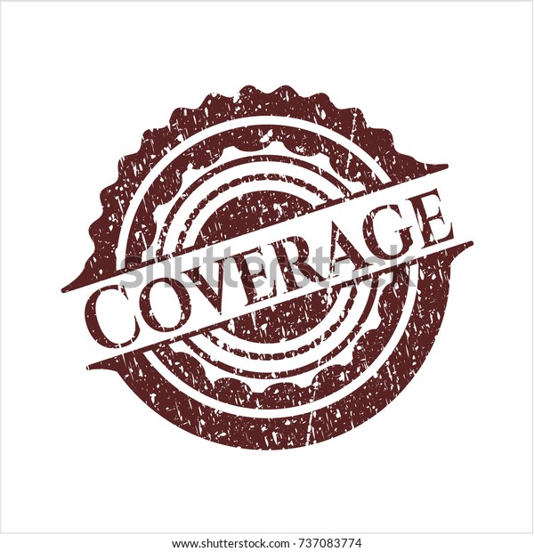 Red Coverage Rubber Stamp Grunge Texture Stock Vector (Royalty Free ...