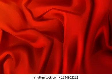 Red Crease Fabric Background Vector Illustration Stock Vector (Royalty ...