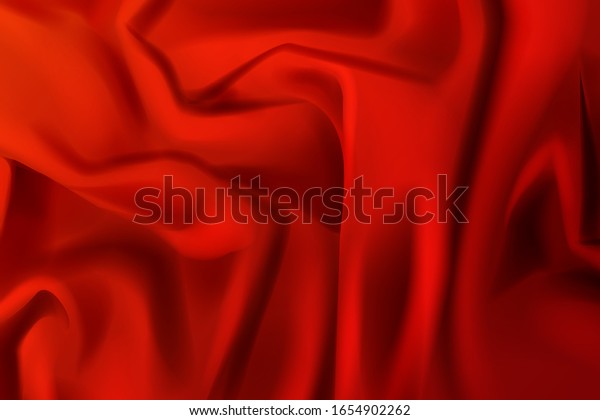 Red Crease Fabric Background Vector Illustration Stock Vector (Royalty ...