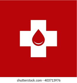Red Cross Blood Logo Stock Vector (Royalty Free) 403713976 | Shutterstock