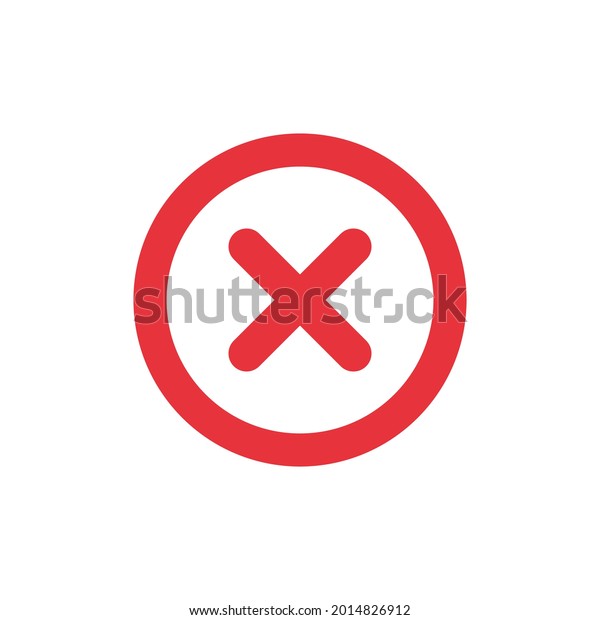 Red Cross Icon White Background Stock Vector (Royalty Free) 2014826912 ...