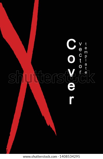 Red Cross On Black Background Dry Stock Vector (Royalty Free ...