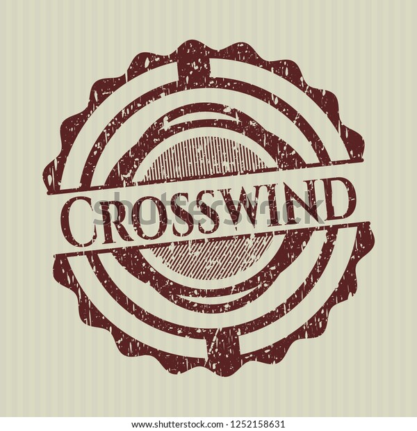 Red Crosswind Distressed Rubber Seal Texture Stock Vector (Royalty Free ...