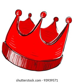 Red Crown Icon Stock Vector (Royalty Free) 93939571 | Shutterstock