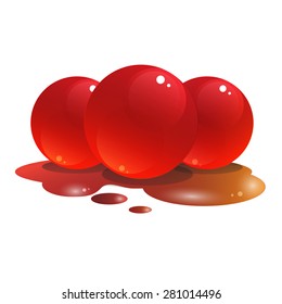 Red Crystal Ball Blood Stock Vector (Royalty Free) 281014496 | Shutterstock